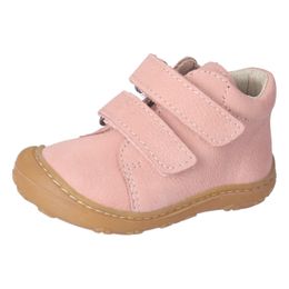 Lauflernschuh Pepino BY RICOSTA "CHRISY WMS Mittel", Baby, Gr. 20, rosa (barbie rosa), Leder, Schuhe Lauflernschuh, Klettschuh, herausnehmb. Innensohle, Gr&ouml;&szlig;enschablone zum Download