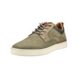 Sneaker Bullboxer "Bullboxer Sneaker Leder/Textil", Herren, Gr. 44, khaki, Leder, Textil, Schuhe Sneaker