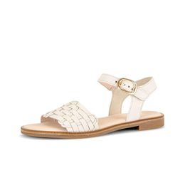 Riemchensandale Gabor "Riemchensandale", Damen, Gr. 39, beige, Schuhe Riemchensandale