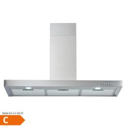 PKM Kaminhaube 9004W - 90cm, Edelstahl, LED, Abluft/Umluft, Dunstabzugshaube