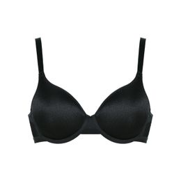 Schalen-BH Naturana "The Thursday", Damen, Gr. 80, Cup E, schwarz, Obermaterial: 92% Polyamid, 8% Elasthan. Miedereinsatz: 89% Polyester, 11% Elasthan, gl&auml;nzend, BHs Schalen-BH, mit B&uuml;gel, mit Schale, gl&auml;nzend, modisch, bequem
