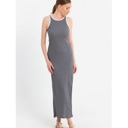 Cool & Sexy Kleid Damen Gr&ouml;&szlig;e 36 grau / wei&szlig; Sommerkleid