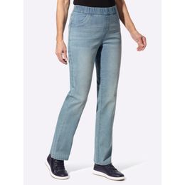 WITT Damen Schlupfjeans mit geradem Bein, blue-bleached, Gr&ouml;&szlig;e 38