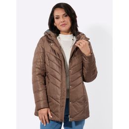 WITT Damen Steppjacke mit Zippertaschen, braun, Gr&ouml;&szlig;e 18