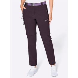 Catamaran Sports Damen Trekkinghose mit abzippbaren Beinen, aubergine, Gr&ouml;&szlig;e 38