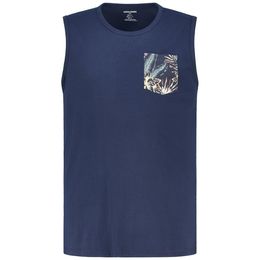 Jack & Jones Gro&szlig;e Gr&ouml;&szlig;en Jack&Jones Tanktop mit Motiv-Print Farbe blau Gr&ouml;&szlig;e: 7XL