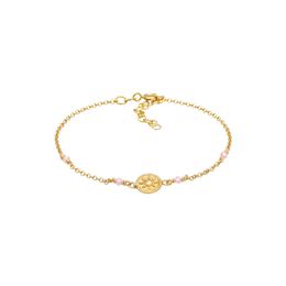 Elli Armband Vintage Damen Gr&ouml;&szlig;e 16 gold / rosa