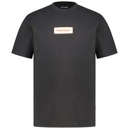 Jack & Jones Gro&szlig;e Gr&ouml;&szlig;en Jack&Jones T-Shirt mit Label-Print Farbe schwarz Gr&ouml;&szlig;e: 4XL