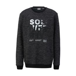 s.Oliver Sweatshirt Herren Gr&ouml;&szlig;e XL grau / weinrot / schwarz