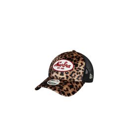 New Era Cap '9FORTY M-Crown A-Frame Trucker' Damen Gr&ouml;&szlig;e 55/60 camel / rot / schwarz / wei&szlig;