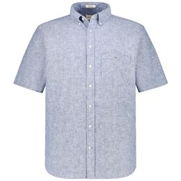 Herren Gro&szlig;e Gr&ouml;&szlig;en | Gant Freizeithemd mit Leinen Farbe blau Gr&ouml;&szlig;e: 5XL