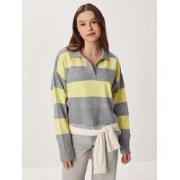 Happiness İstanbul Pullover Damen Gr&ouml;&szlig;e S/L gelb / graumeliert