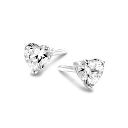 Pure Schmuck Earrings 'Luna Heart' female Silver size 4 mm