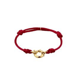 Elli Premium Armband Damen Gr&ouml;&szlig;e 16 gold / rot