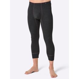 WITT Herren 3/4 Unterhose, anthrazit-geringelt, Gr&ouml;&szlig;e 5