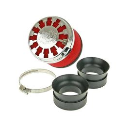 Luftfilter Malossi Red Filter E13 42 / 58mm gerade rot-Chrom