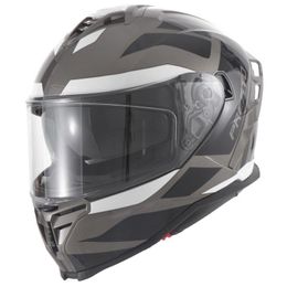 Integralhelm Vito Presto grau-weiss-schwarz XS