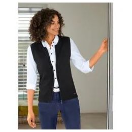 Strickweste Casual Looks, Damen, Gr. 50, schwarz, 50% Baumwolle, 50% Polyacryl, unifarben, Westen Strickweste