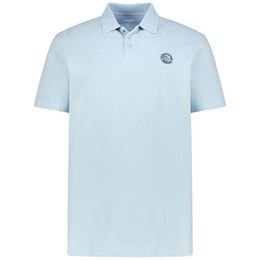 Jack & Jones Gro&szlig;e Gr&ouml;&szlig;en Jack&Jones Poloshirt mit Label-Print Farbe hellblau Gr&ouml;&szlig;e: 4XL