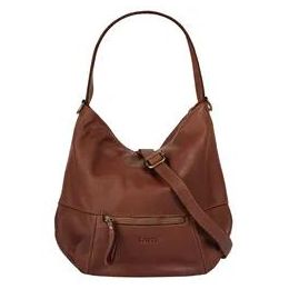 Shopper FORTY, Damen, Gr. B/H/T: 35cm x 30cm x 14cm onesize, braun (cognac), Leder, leicht gl&auml;nzend, unifarben, Taschen Shopper, echt Leder, Made in Italy