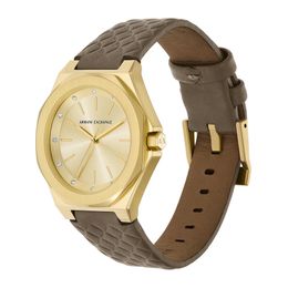 Armani Exchange Uhr Damen Gr&ouml;&szlig;e One Size gold / oliv