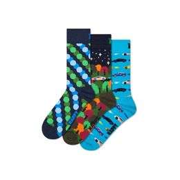 Happy Socks Socken '3-Pack Car Socks' Damen Gr&ouml;&szlig;e 36/40 dunkelblau