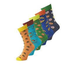Jack & Jones Jack & Jones Socken 'JACJUNKFOOD' Herren Gr&ouml;&szlig;e 41/46 blau / himmelblau / grau / gr&uuml;n / orange