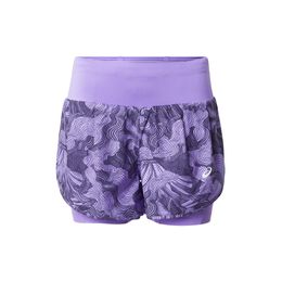 asics Sportshorts 'ROAD' Damen Gr&ouml;&szlig;e M navy / helllila