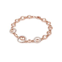 Lulu & Jane Lulu & Jane Armband Damen Gr&ouml;&szlig;e One Size rosegold / transparent