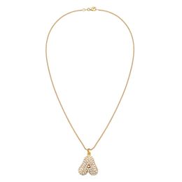 Elli Kette Damen Gr&ouml;&szlig;e 45 gold / transparent