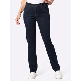 WITT Damen 5-Pocket-Jeans in gerade Schnittf&uuml;hrung, dark blue, Gr&ouml;&szlig;e 22