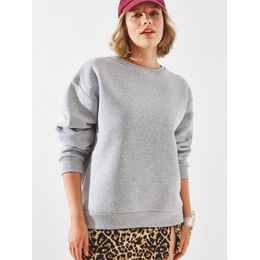 Bianco Lucci Sweatshirt Damen Gr&ouml;&szlig;e S grau