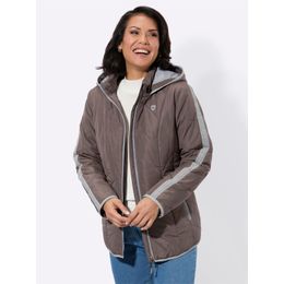 WITT Damen Steppjacke mit Innentasche, dunkeltaupe, Gr&ouml;&szlig;e 40