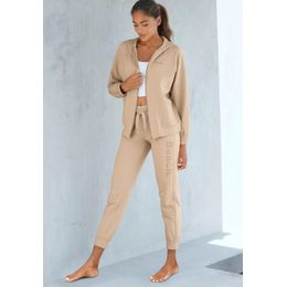 Bench. Loungewear Damen Homewearhose, beige, Gr&ouml;&szlig;e 36/38