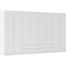 Dreht&uuml;renschrank Rauch, B:360cm H:210cm T:54cmalpinwei&szlig;, griffe wei&szlig;, Holzwerkstoff, Schr&auml;nke, "Kleiderschrank Garderobe GAMMA Breiten