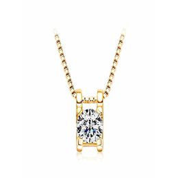 Rougemont Jewellery Necklace 'Exquisite Sparkling Moissanite' female Gold size 45 cm