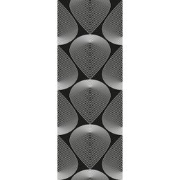 queence Vinyltapete "Kian", B/L: 0,9m x 2,5m, schwarz, Tapeten, 90x250cm, selbstklebend, kinderleichte Anbringung,, Sticker