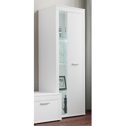 Kommode Vcm, B:60cm T:35cm, wei&szlig;, Schr&auml;nke, "Schrank Vitrine Wohnzimmer Holz Glas Usilo"