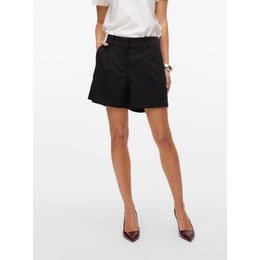 V&eacute;ro Moda VERO MODA Damen Shorts "VMNILA MW SHORT SHORTS NOOS", schwarz, Gr. 34, unifarben, Web, Obermaterial: 80% Polyester, 18% Viskose, 2% Elasthan, Hosen