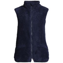 SALZHAUT Damen Pl&uuml;schweste "Weste RAMENTEN", blau, Gr. XS, Obermaterial: 100% Polyester PES., Westen