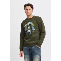 Blend Herren Rundhalspullover "BHSweatshirt"forest night, Gr. XL, bedruckt, Sweatware, 60% Baumwolle, 40% Polyester, Pullover, L&auml;ssiger Sweatpullover