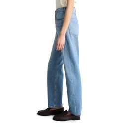 Marc O'Polo Damen Regular-fit-Jeans "aus weichem Organic Cotton-Lyocell-Mix"bright blau, Gr. 30, MARC O'POLO DENIM, unifarben, Obermaterial: 60% Baumwolle, 39%