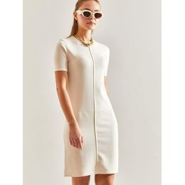 Bianco Lucci Kleid Damen Gr&ouml;&szlig;e 34/42 creme Winterkleid