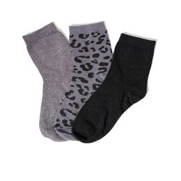Deeluxe Socken 'Anina' Damen Gr&ouml;&szlig;e 36/41 taupe / schwarz