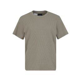 Urban Classics Jungen T-Shirt "Urban Classics Waffle Tee"paleolive, Gr. 134, bedruckt, 65% Baumwolle, 35% Polyester, Shirts