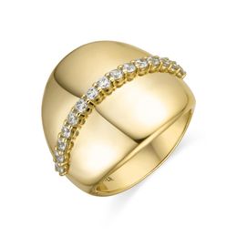 Luxenter Ring 'IDEL' Damen Gr&ouml;&szlig;e 48 goldgelb