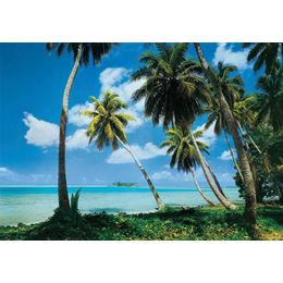 papermoon Fototapete "Tahiti", B/L: 2m x 1,49m, Bahnen: 4 Stk., bunt, Tapeten