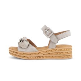 Gabor Damen Plateausandaletten "Plateau Sandale", Gr. 41, beige, Schuhe