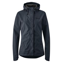 Gonso Damen Fahrradjacke "Sura Light"nachtblau, Gr. 34, 100% Polyester, Jacken, Damen Regenjacke wind- und wasserdicht, Radjacke mit Kapuze