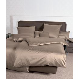 Bettw&auml;sche Janine, grau, Mako-Satin, Obermaterial: 100% Baumwolle, Bettw&auml;sche, "Colors", feinf&auml;dige uni Bettw&auml;sche f&uuml;r alle Jahreszeiten,